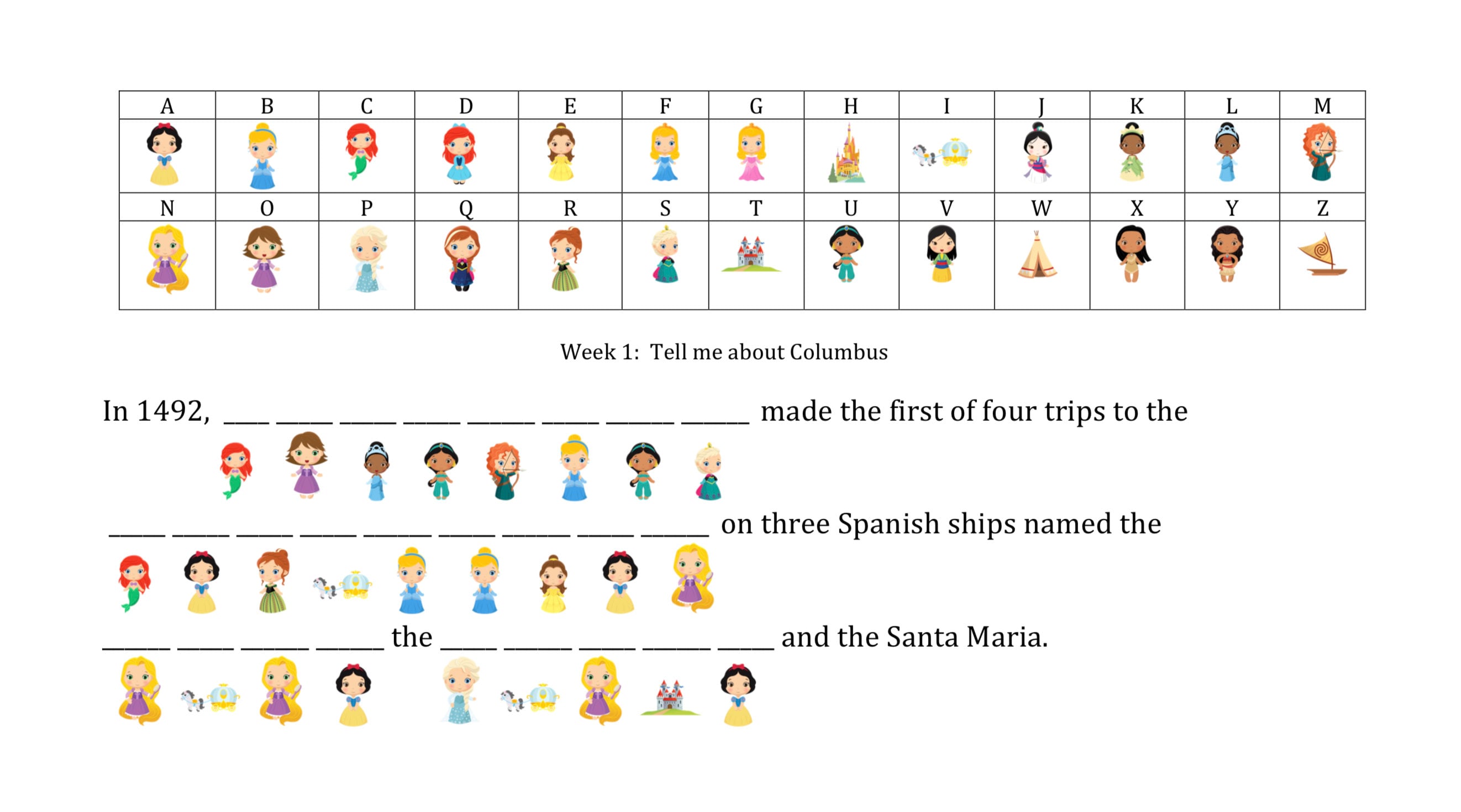 Cycle 3 Princess History Game - Etsy