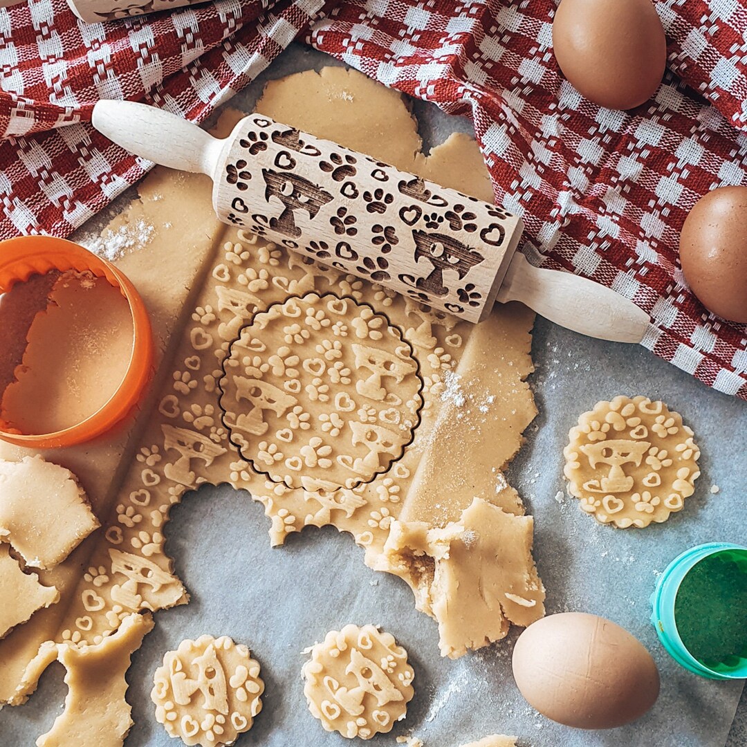 KITTY Rolling Pin, Embossing Rolling Pin, Engraved Rolling Pin by Laser ...