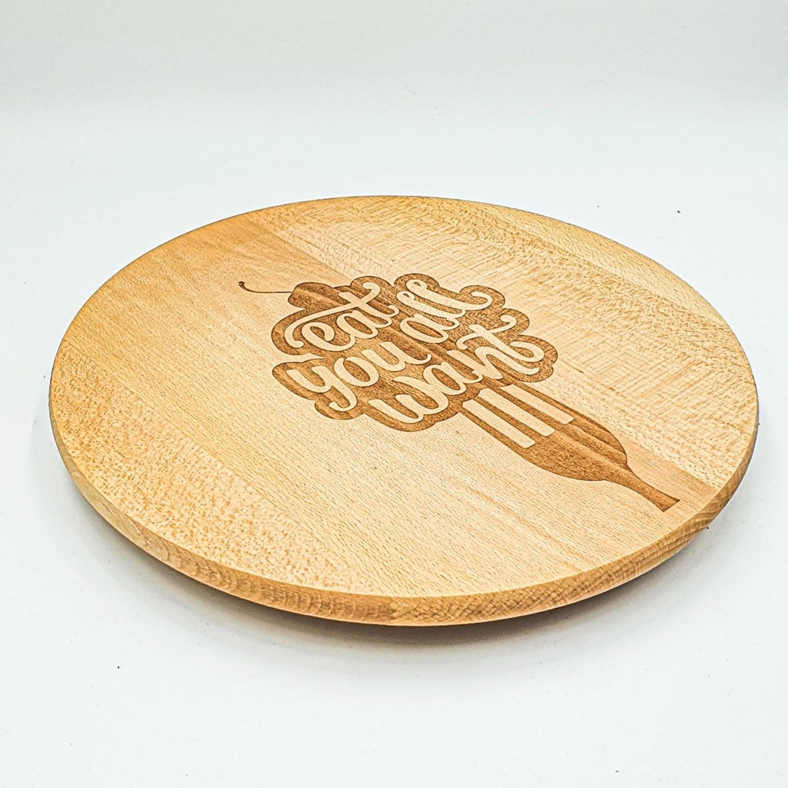 Eat You All Want Rotating Snacks Board Engraved Snacks - Etsy