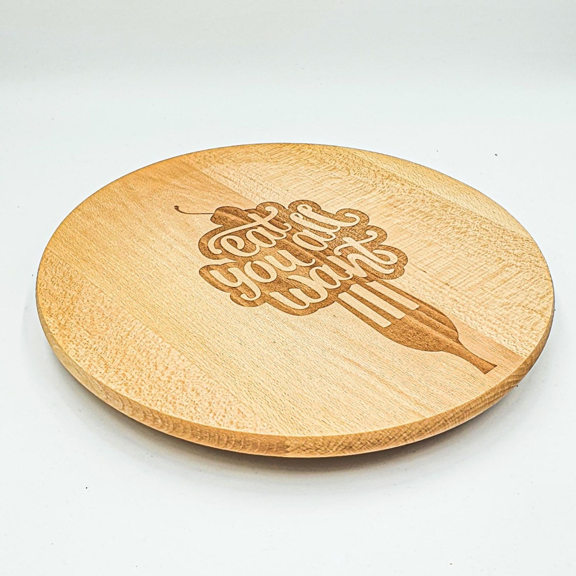 Eat You All Want Rotating Snacks Board Engraved Snacks - Etsy