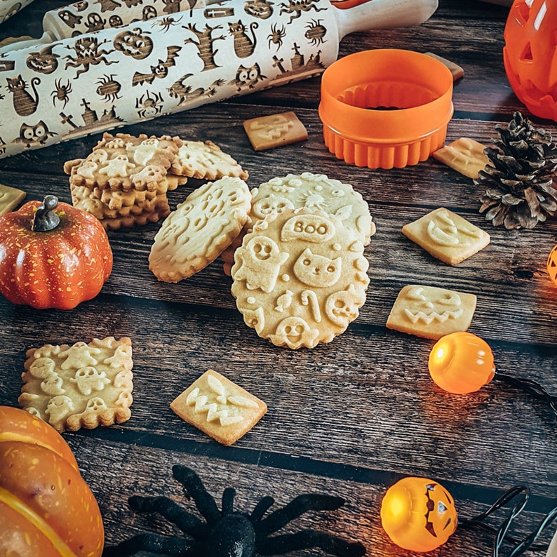 Boo Rolling Pin, Embossing Rolling Pin, Engraved Rolling Pin by Laser ...