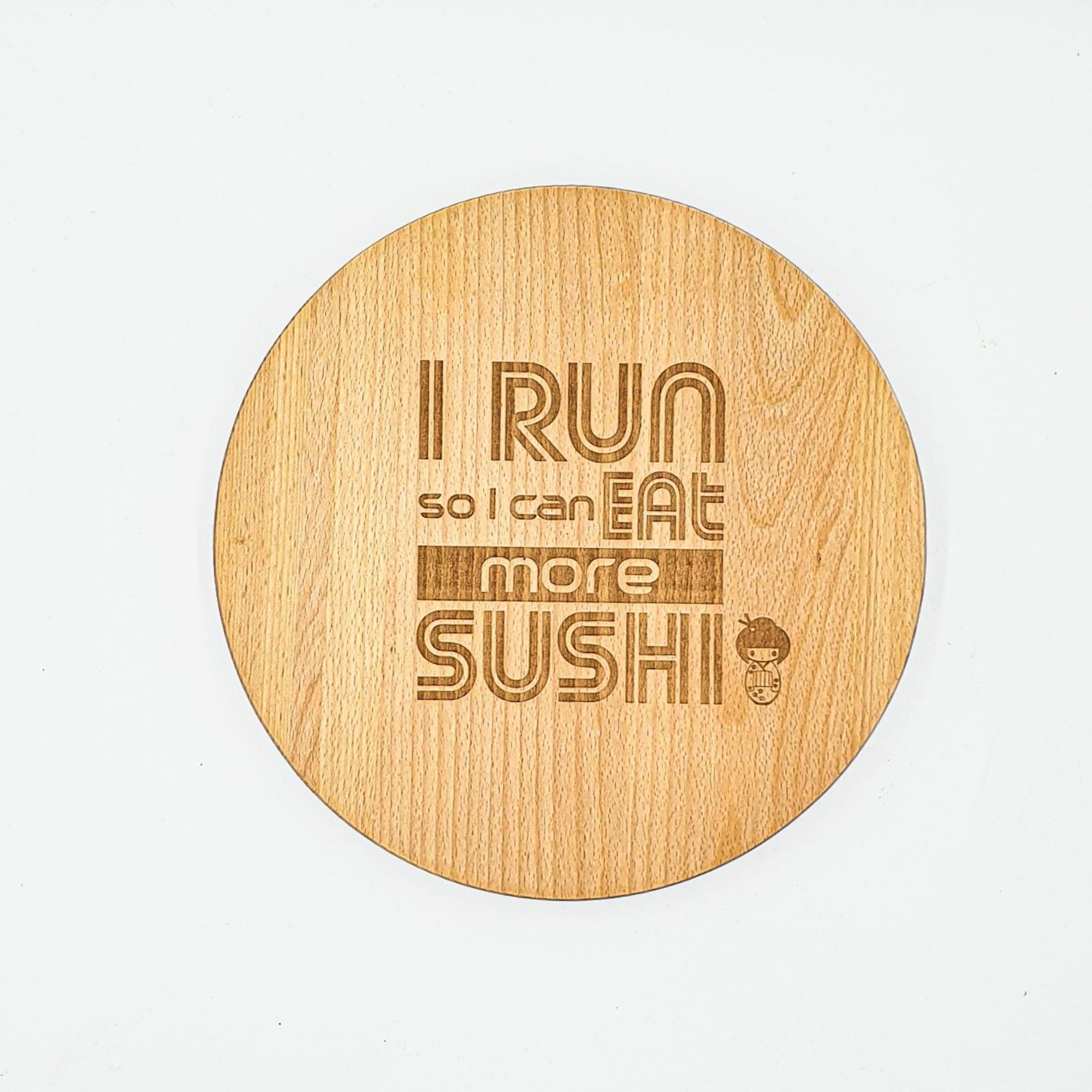 More Sushi Rotating Sushi Board Engraved Sushi Board - Etsy