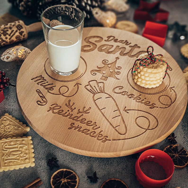 Dear Santa - Rotating Christmas Board - Engraved Christmas Board - Free ...