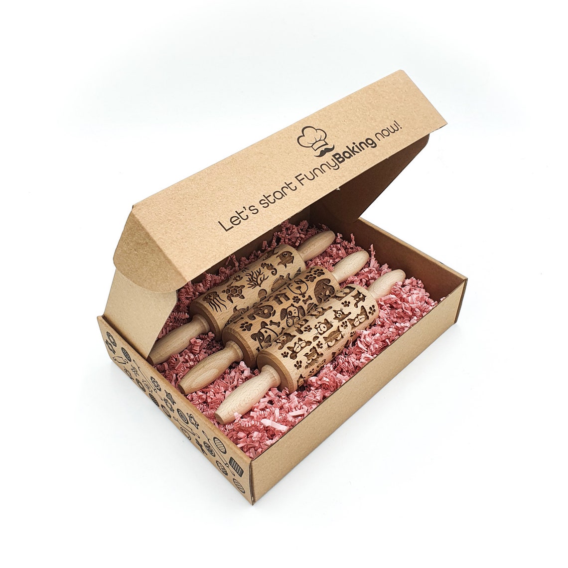 Florart Rolling Pin Embossing Rolling Pin Engraved Rolling - Etsy