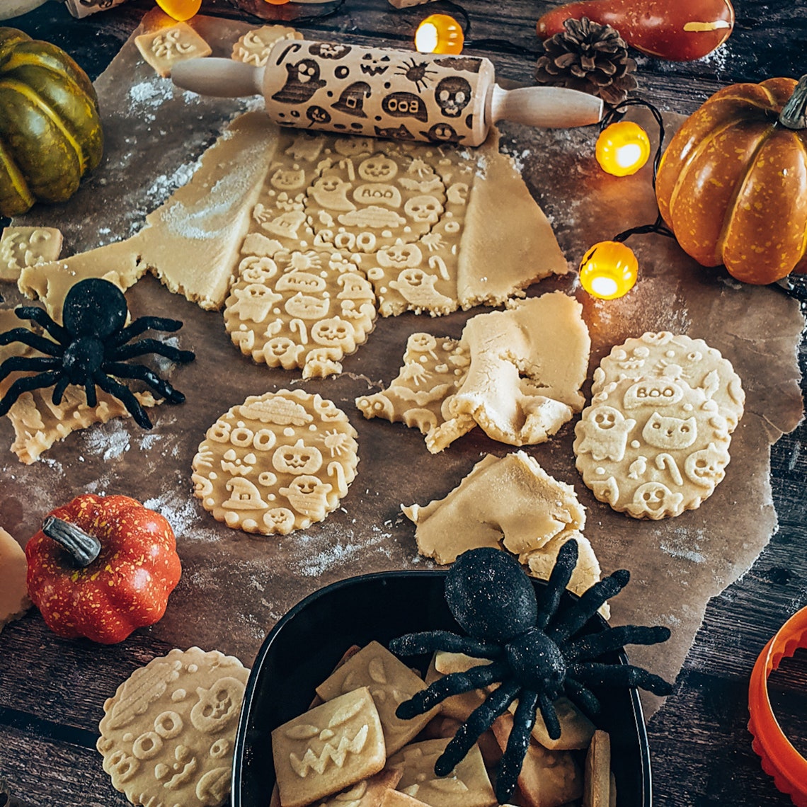 Boo Rolling Pin Embossing Rolling Pin Engraved Rolling Pin | Etsy