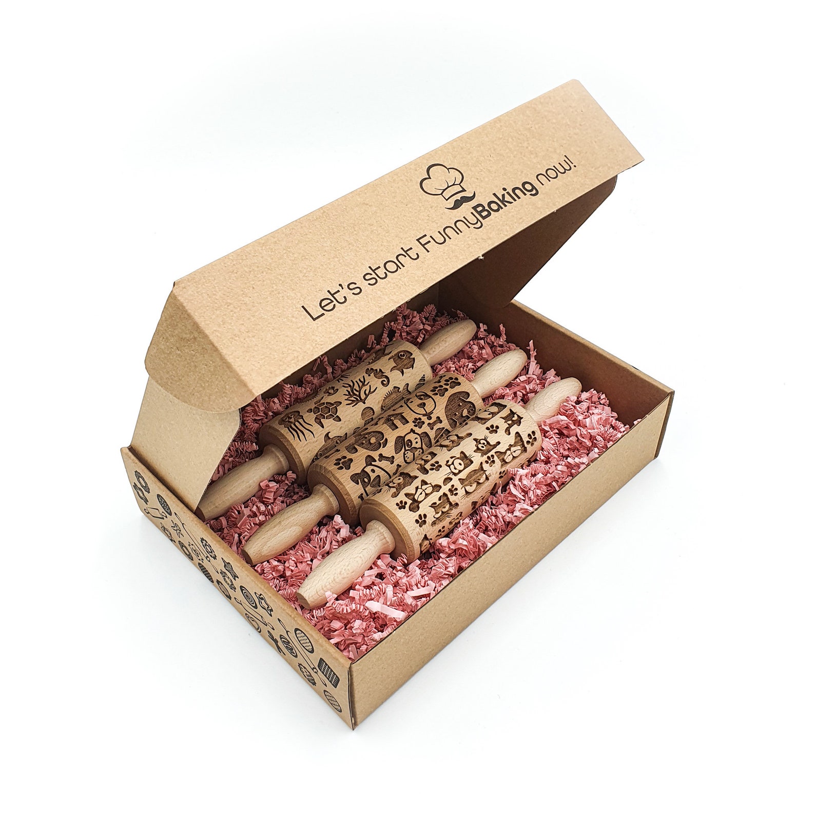 MERRY CHRISTMAS Rolling Pin Embossing Rolling Pin Engraved - Etsy