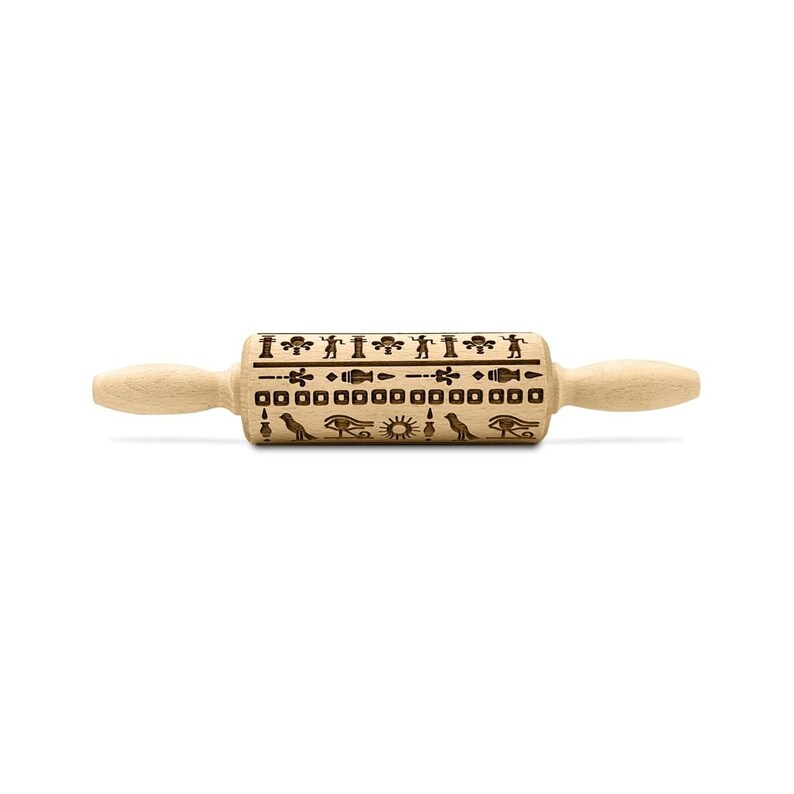HIEROGLYPHS Rolling Pin, Embossing Rolling Pin, Engraved Rolling Pin by ...