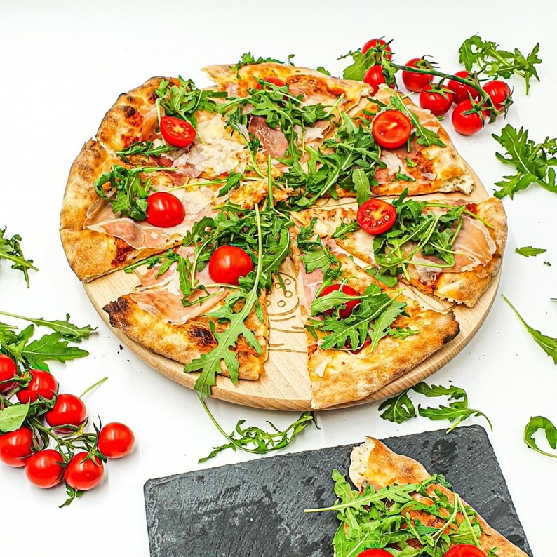 Life is Better With PIZZA Rotating Pizza Board Engraved - Etsy