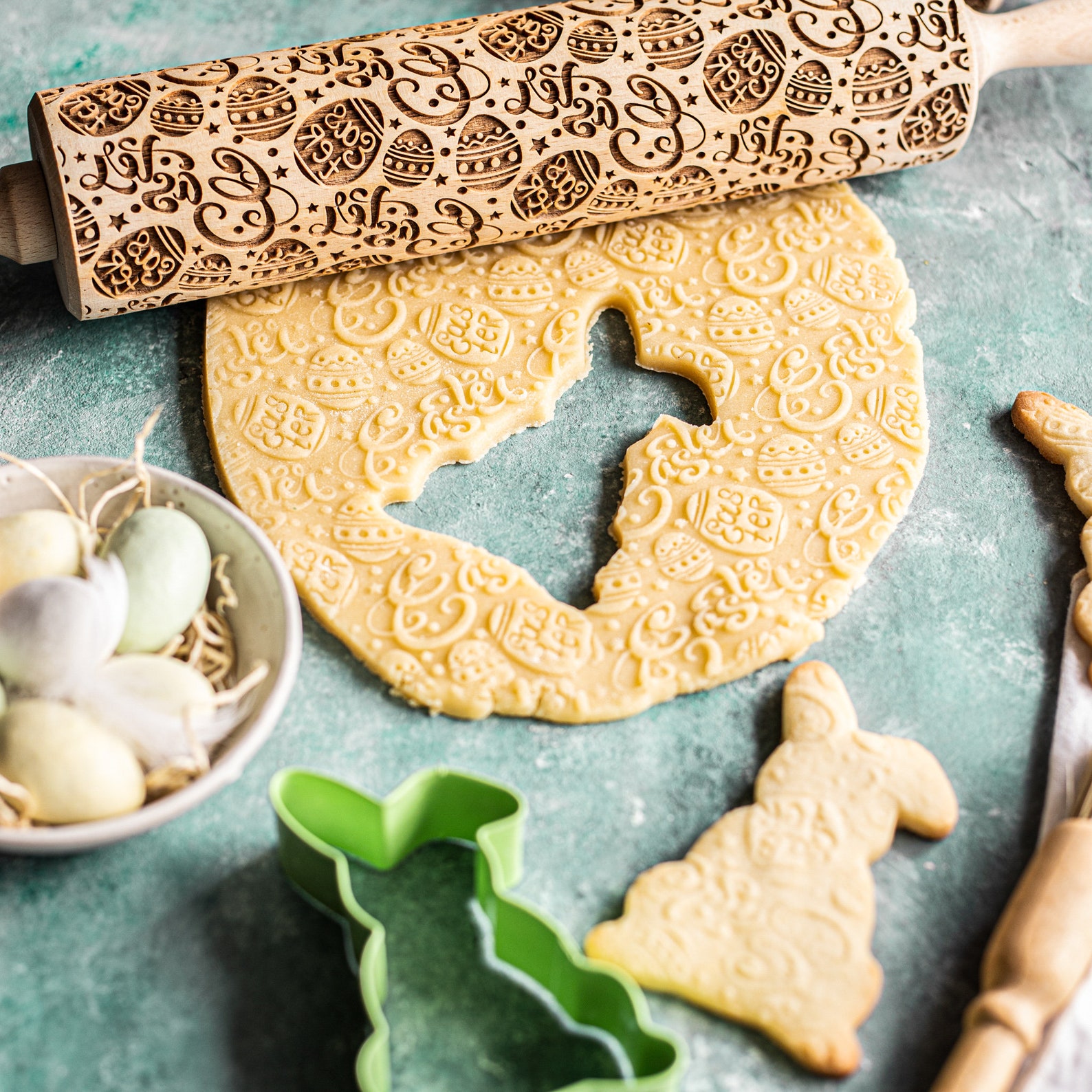 Super Easter Rolling Pin Embossing Rolling Pin Engraved - Etsy