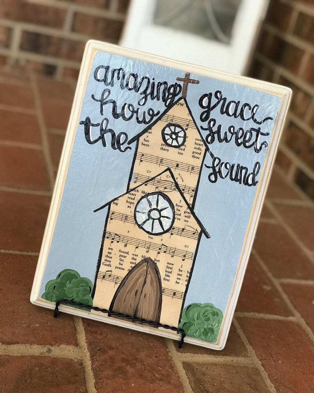 Painted Hymn Plaque - Etsy