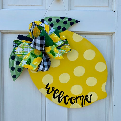 Personalized LEMON TEACHER SIGN Class Classroom Name Room Door | Etsy
