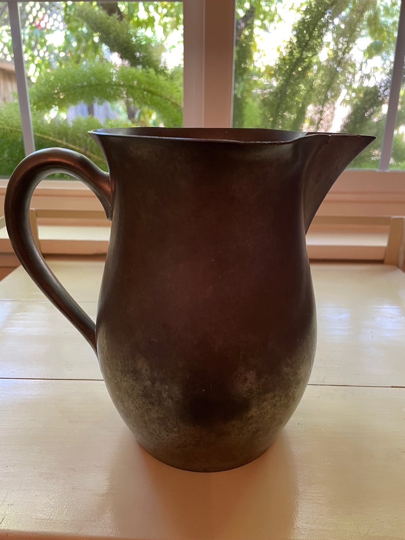 Crescent Pewter Pitcher 1504/crescent Silverware Mfg. Co/port Jervis ...