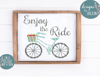 Enjoy the Ride, Svg File, DIGITAL DOWNLOAD ONLY, Printable Wallart ...