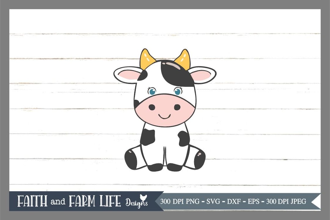 Cute Baby Cow SVG, Baby Cow Jpeg, PNG, Bay Cow Svg, Cow for Cricut - Etsy