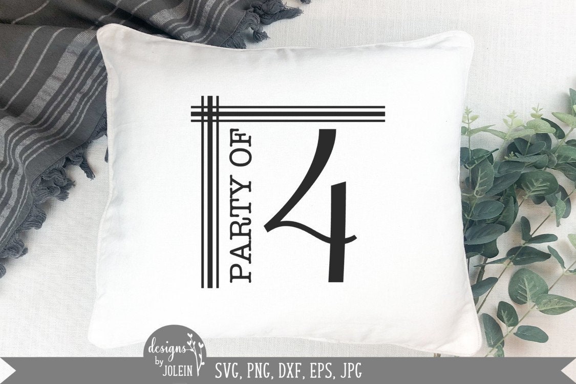 Party of 5 Party of 4 Party of 3 Svg Farmhouse SVG Png - Etsy