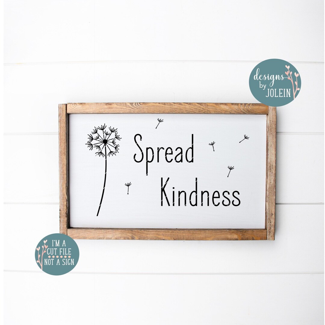 Cut File Spread Kindness - Etsy