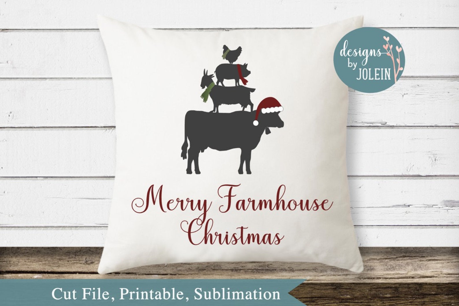 Farmhouse Christmas Bundle of Designs SVG Png Eps Jpeg - Etsy