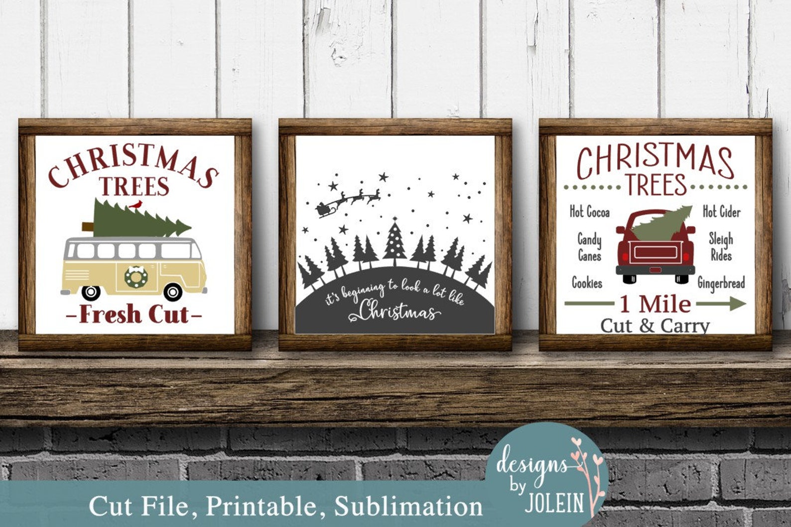 Farmhouse Christmas Bundle of Designs SVG Png Eps Jpeg - Etsy