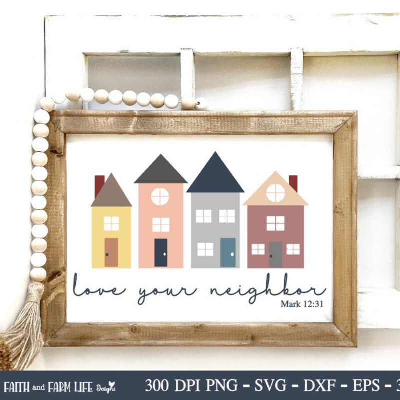 Love Your Neighbor Sign - Etsy