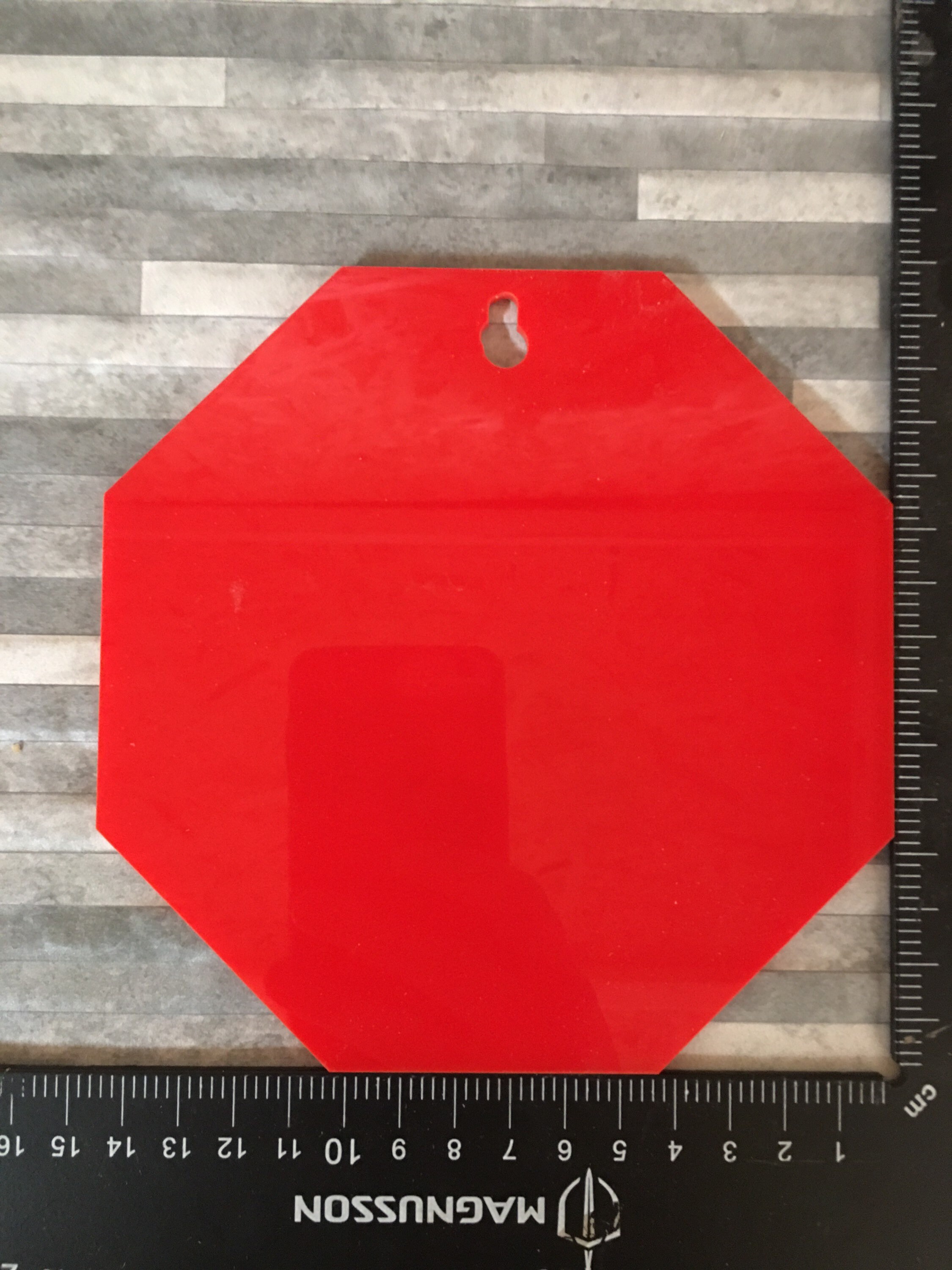 Blank Red Stop Sign