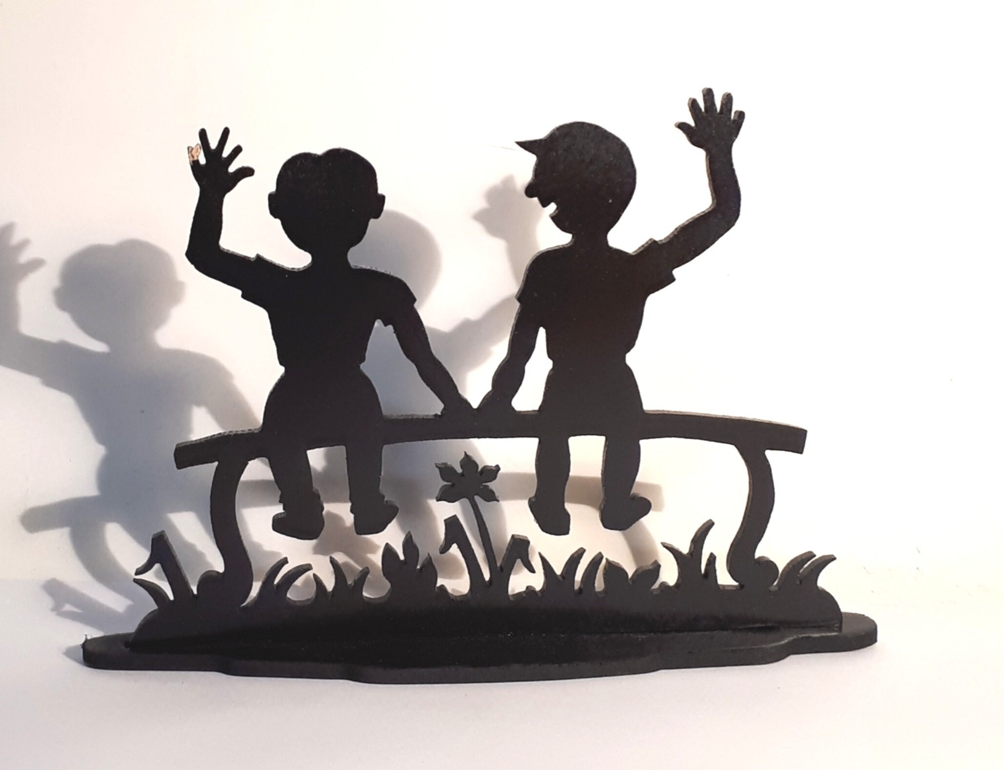 Boys on Park Bench - Etsy