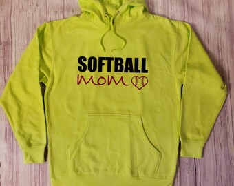 Softball Mom Sweatshirt Softball Mom Hoodie Custom Softball - Etsy
