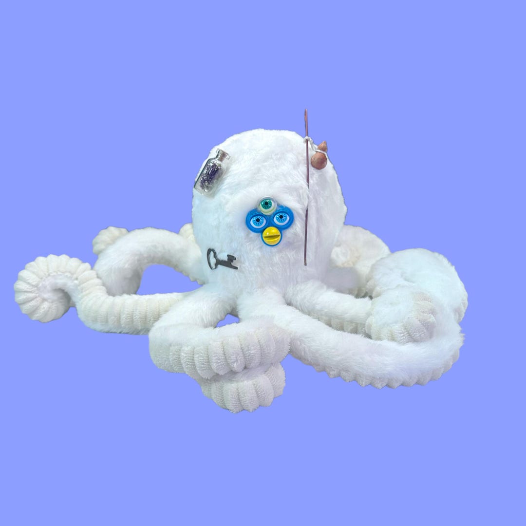 Custom Furby Oddbody Long Furby Three Eye Octopus Handmade Art Plush ...