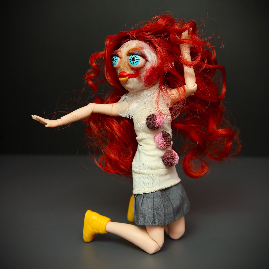 Custom Furby Oddbody Long Furby Clown Handmade Art Plush Puppet Custom ...