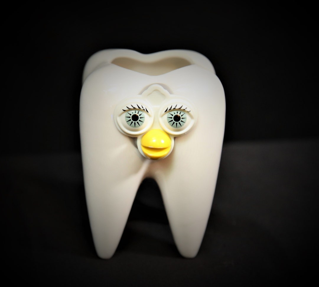 Tooth Furby Custom Mouth Art, Strange Weird Stuff, Funny Creepy Gift ...