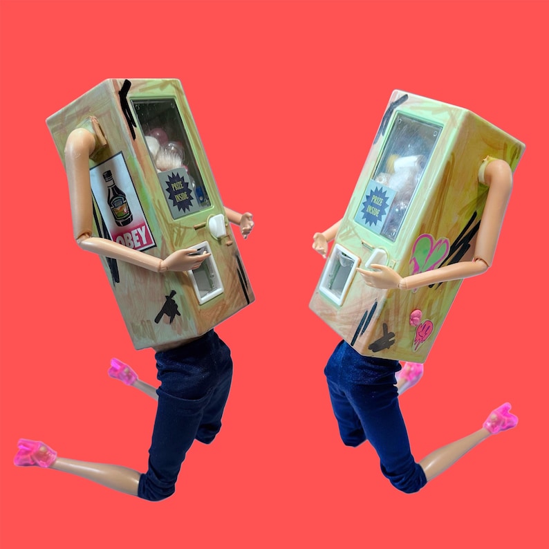 Handmade ART Toy Street Art Figure Vending Machine Creature Cursed Doll ...