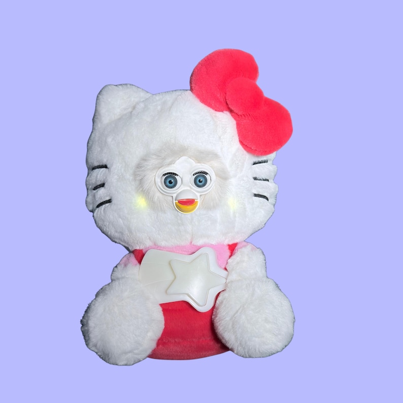 Custom Furby Oddbody Long Furby Kitty Cat Handmade Art Plush Puppet ...