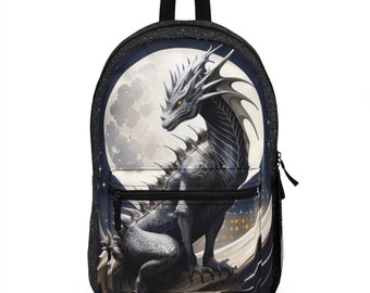 Made to Order Black Dragon Backpack - Etsy