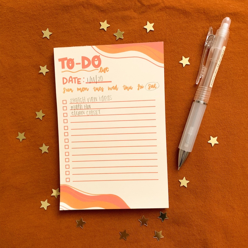 To Do List Pad - Etsy