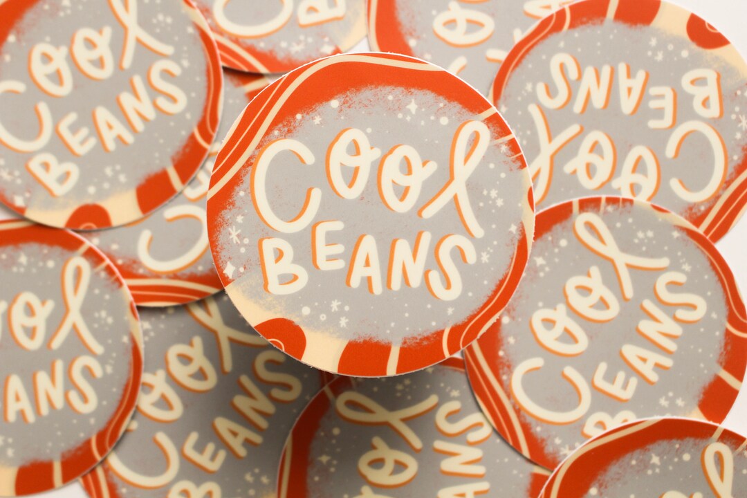 Cool Beans Vinyl Sticker - Etsy