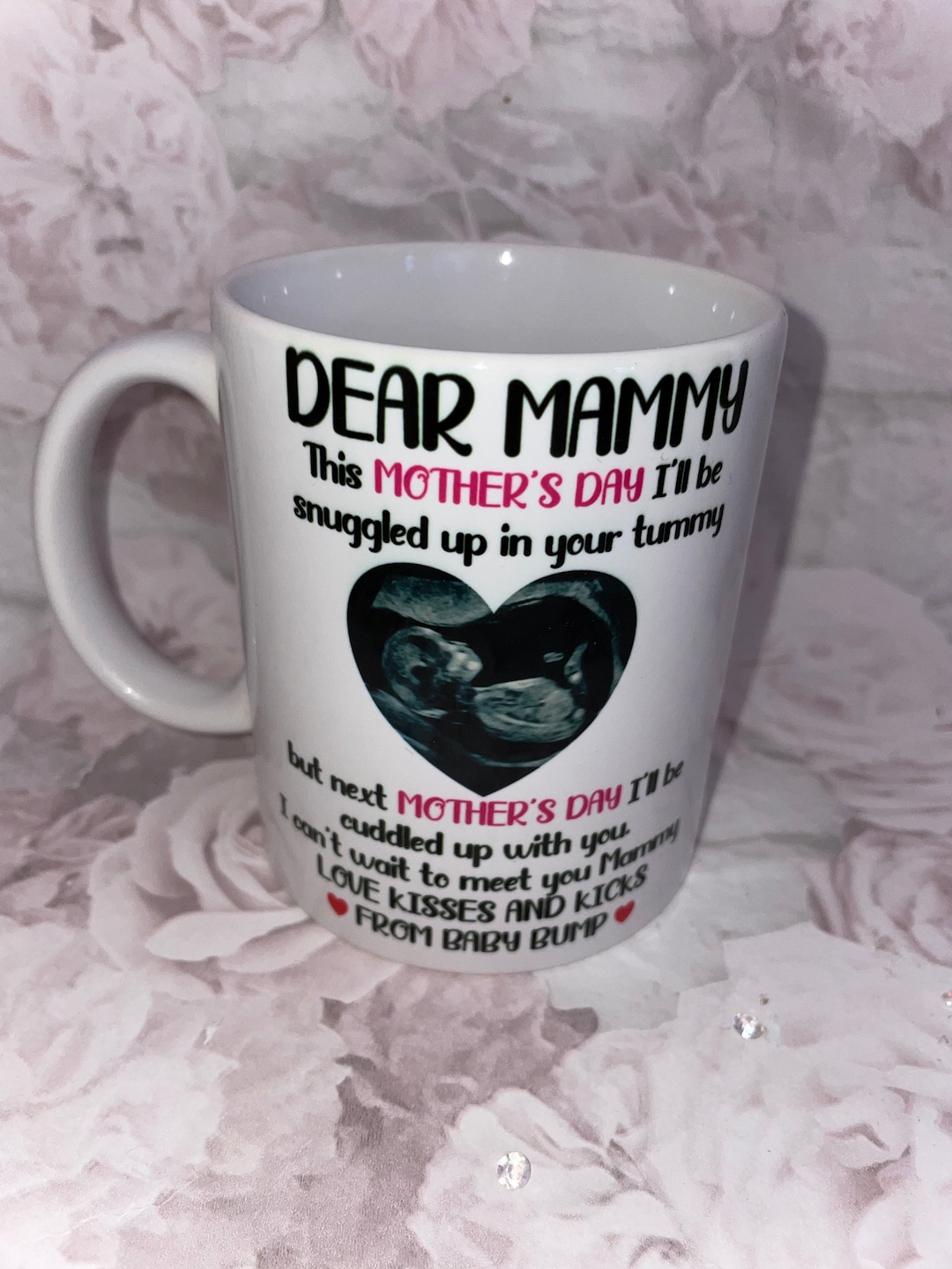 From the Bump Mother's Day Mug and Coaster Set, Gift for Mummy to Be ...