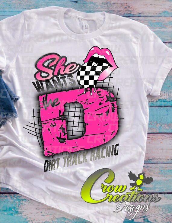 Digital Sublimation Racing Design DTF My Heart Is On The Track Racing ...
