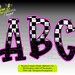 Checkered Neon Racing Bundle Font PNG, Race Doogle Font, Racing ...