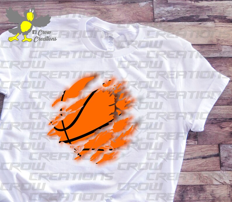 Distressed Basketball PNG, Torn Basketball Design, Sublimation Digital ...