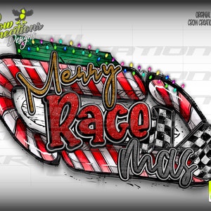 Candy Cane Christmas Race Track/merry Racemas/christmas Race Shirt ...