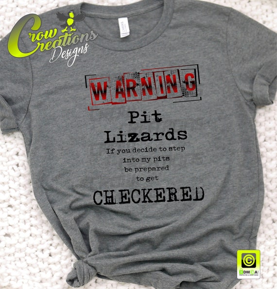 Warning Pit Lizards Sublimation Racing Png Sublimation Png - Etsy