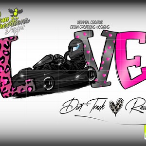 Love Go Kart Dirt Track Racing, Racing Sublimation Design, Racing PNG ...