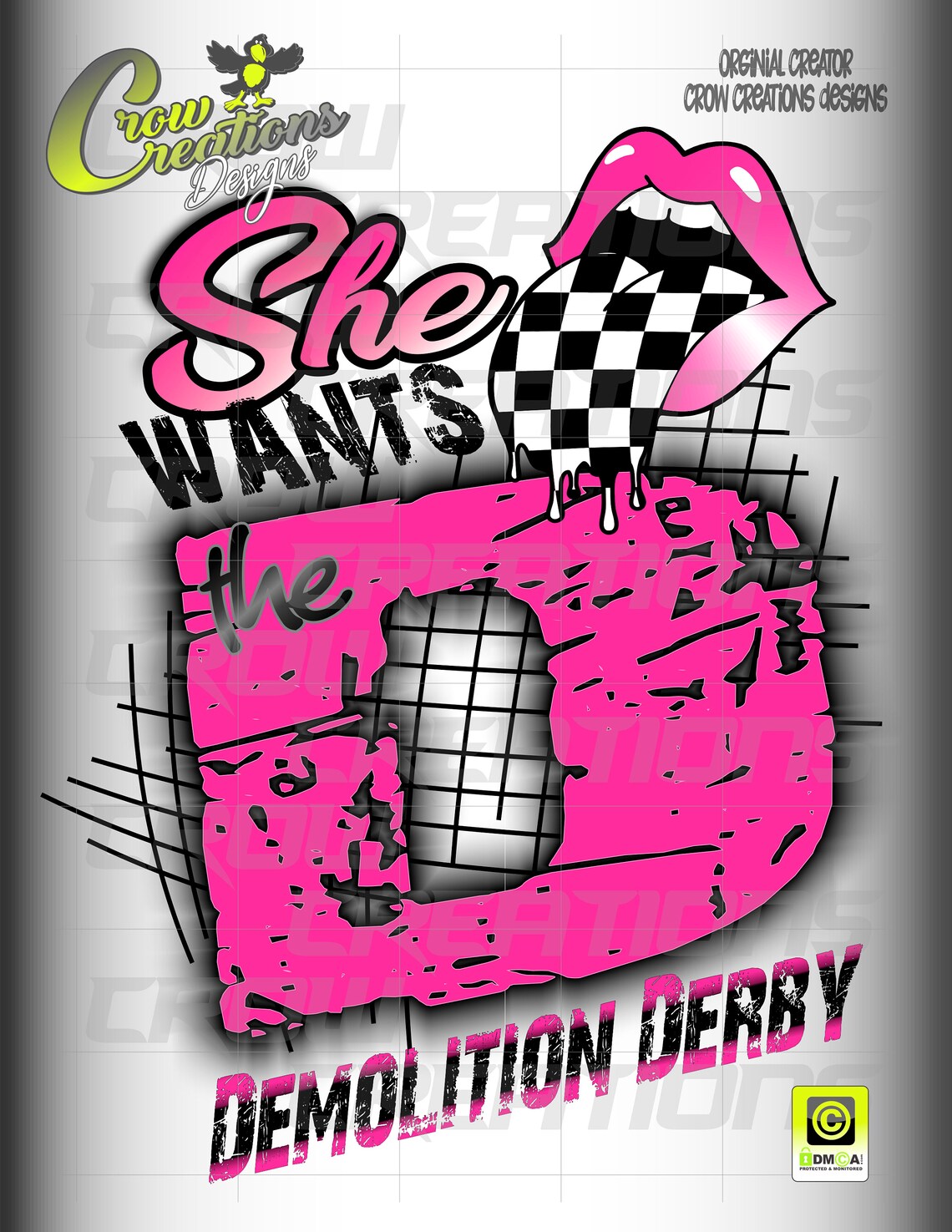 She Wants the D Demolition Derby, Racing PNG, Race Design, Women’s Race ...
