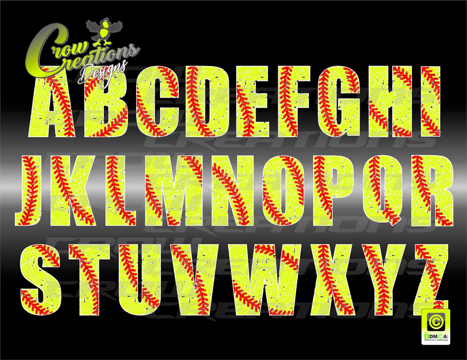 Softball Distress Alphabet Font White Outline, Softball Distressed Png ...