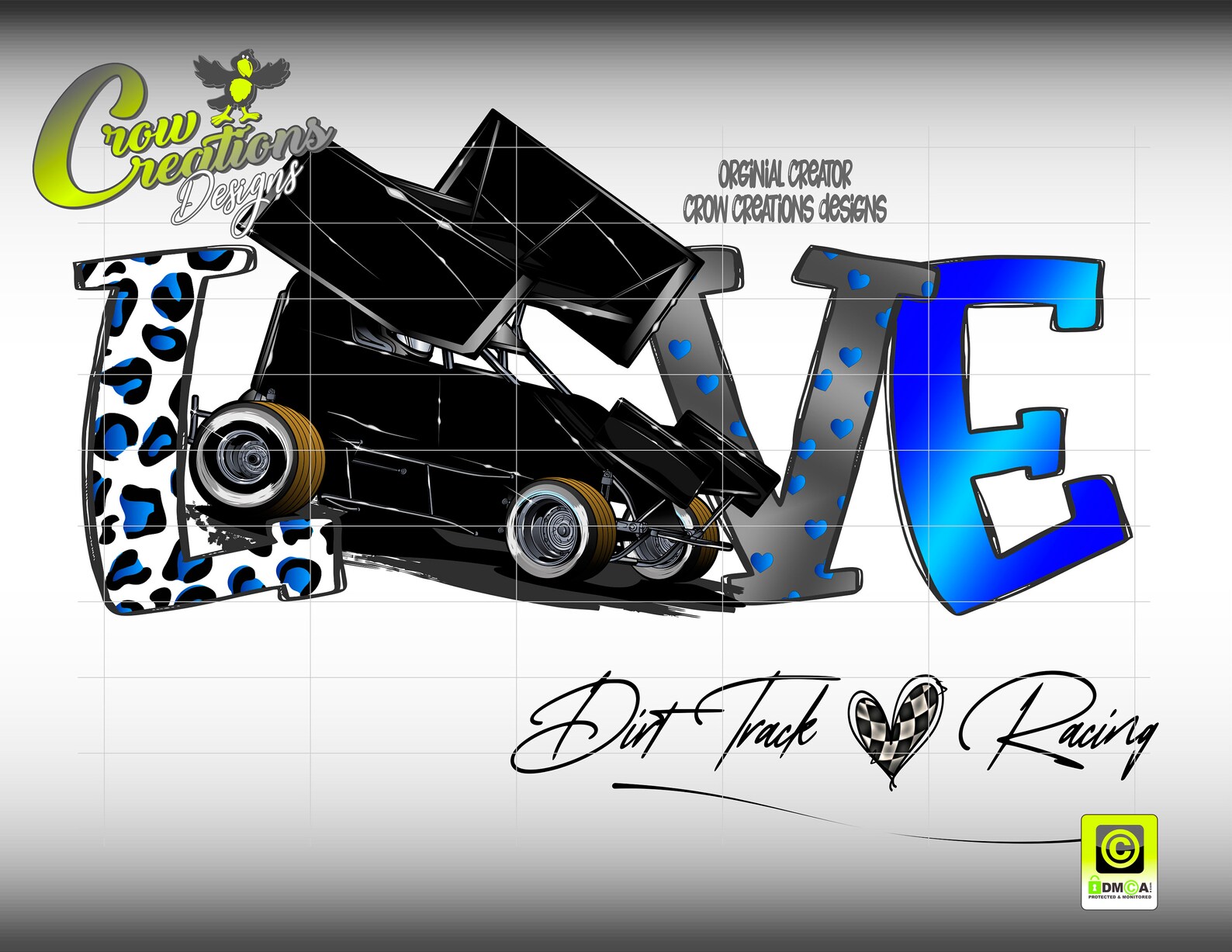 Love Micro Midget Dirt Track Racing Racing Sublimation - Etsy