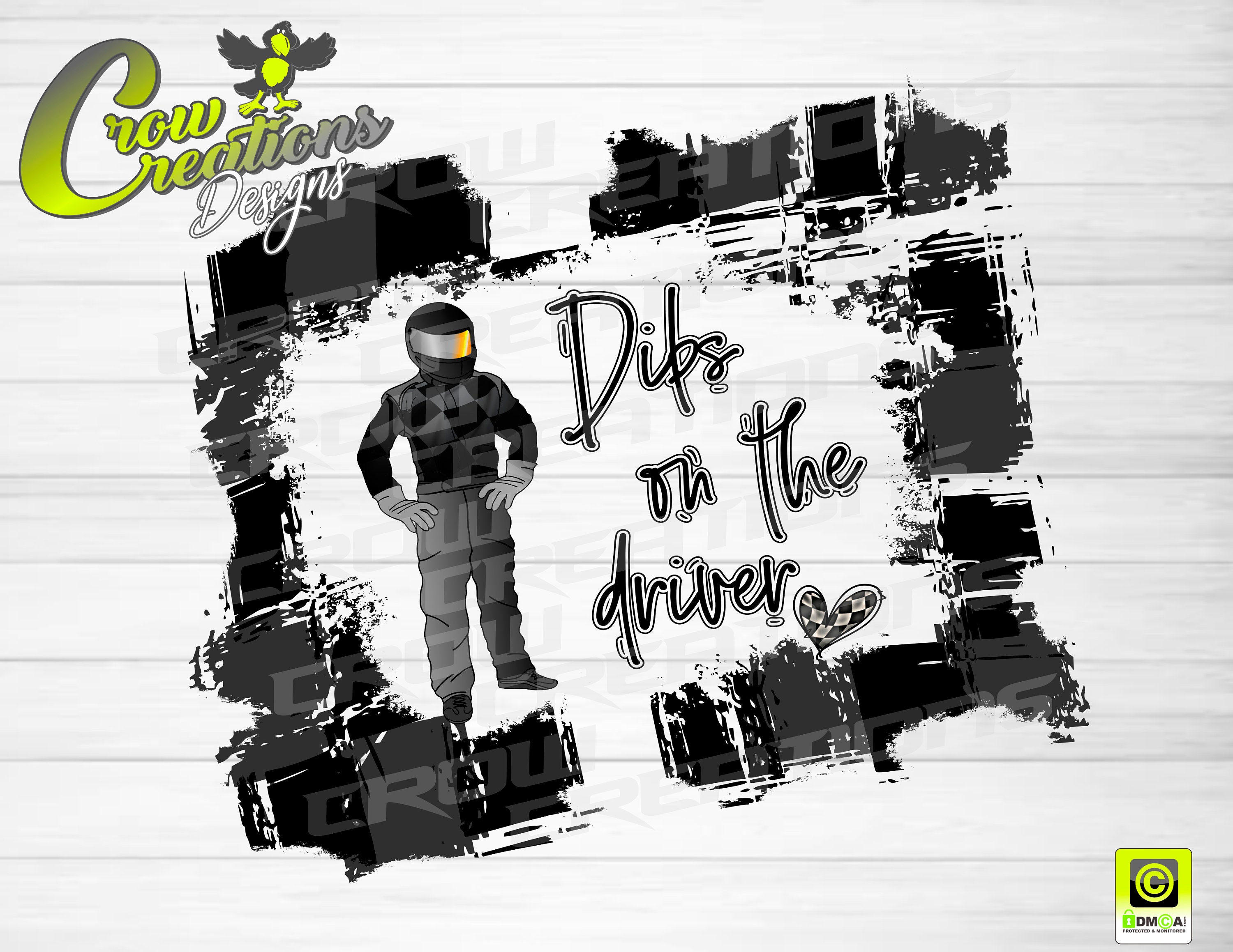 Dibs on Driver Checkered Flag PNG Sublimation Racing Design | Etsy