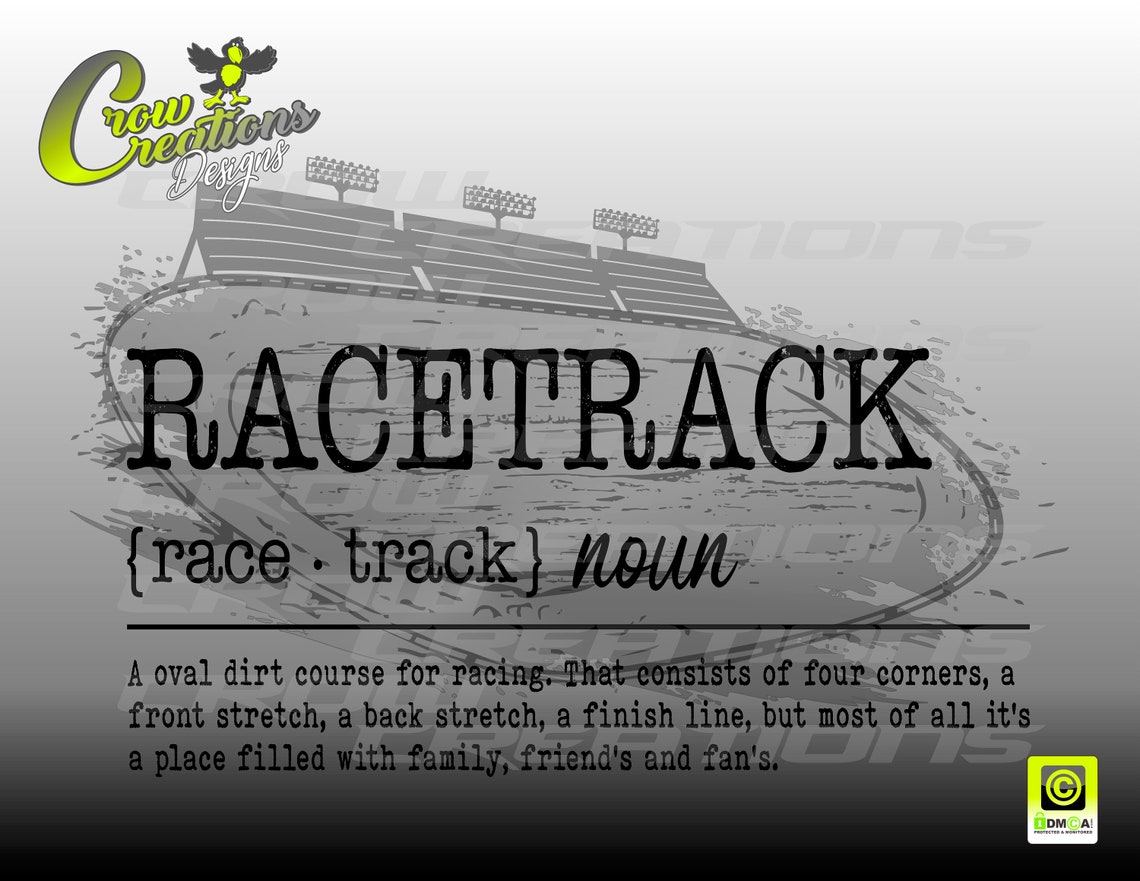 Racetrack Word Definition PNG, Definition Race Design, Race Design ...