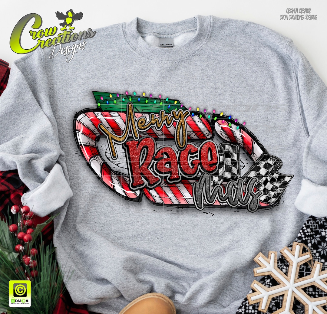 Candy Cane Christmas Race Track/merry Racemas/christmas Race Shirt ...