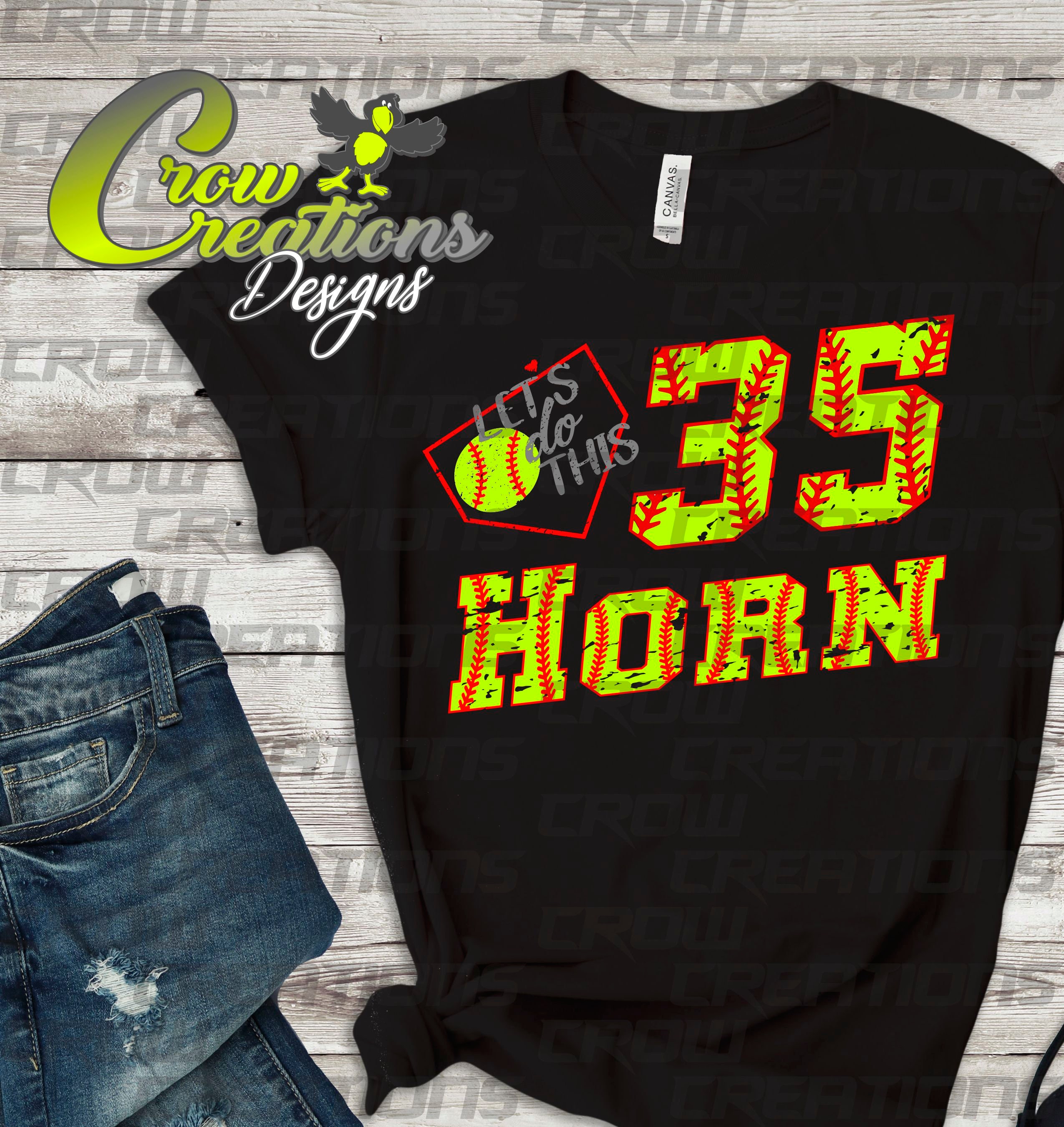 Softball Distressed Number Font Sublimation Softball Png - Etsy