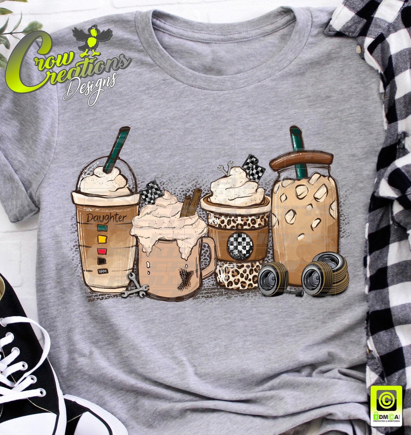 Daughter Racing Coffee Latte Png/race Drink Latte/race Latte Png/racing ...