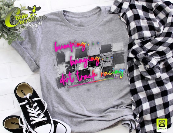 Bumping Banging Dirt Track Racing PNG Racing Sublimation | Etsy